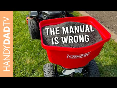 Calibrating the Chapin 8620B Tow-Behind Spreader (the manual is wrong!)