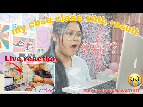Reacting to my CBSE class 10th boards results 😭✨( live reaction )D vlogs