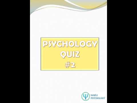 Psychology Quiz #2 || Multiple Choice Questions #sawlipsychology #psychology #trendingshorts #quiz