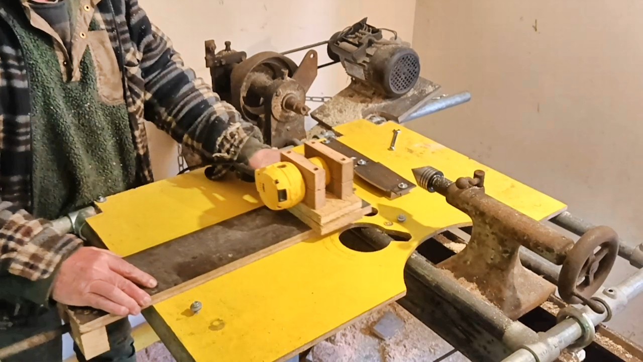 How To Make The Simplest Home Made Copy-Lathe Ever!