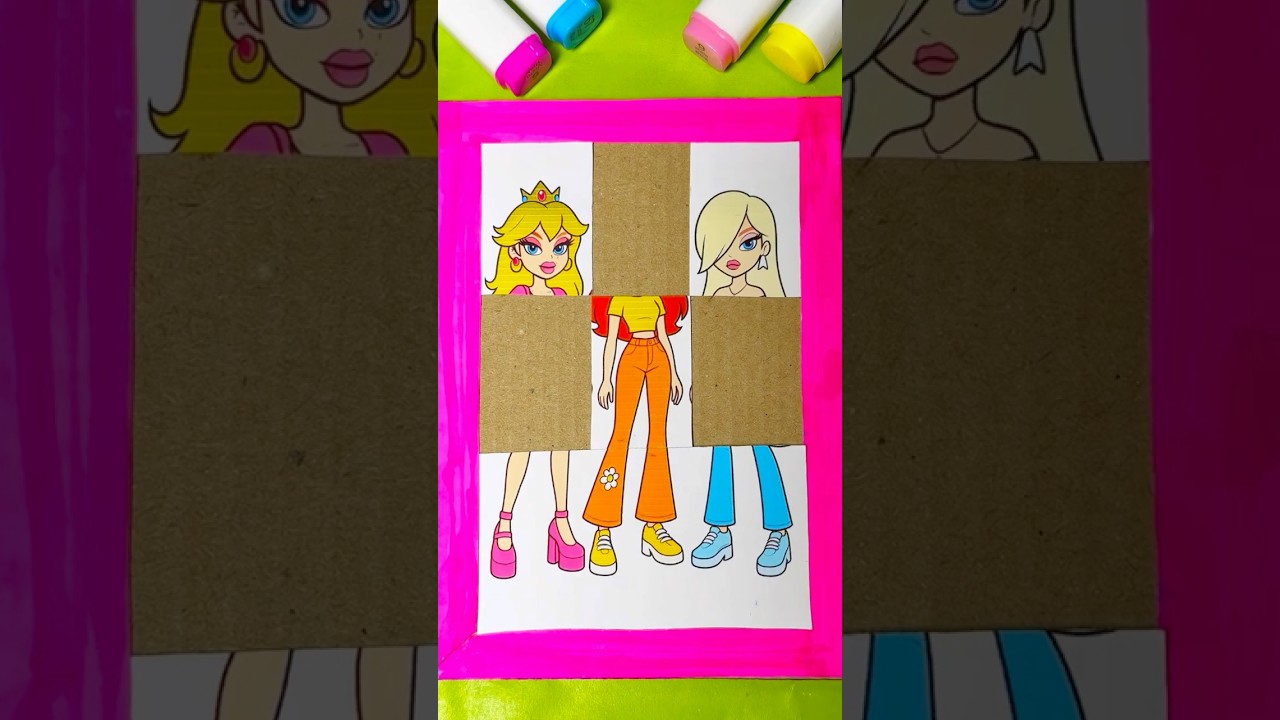 Modern Princesses: Peach, Daisy & Rosalina Glow Up! #supermario #mariobros #supermariobros #peach