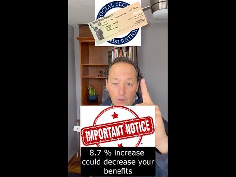 Notice Cost-of-Living Adjustment (COLA) Affect On Social Security Checks $1,380 - $1499