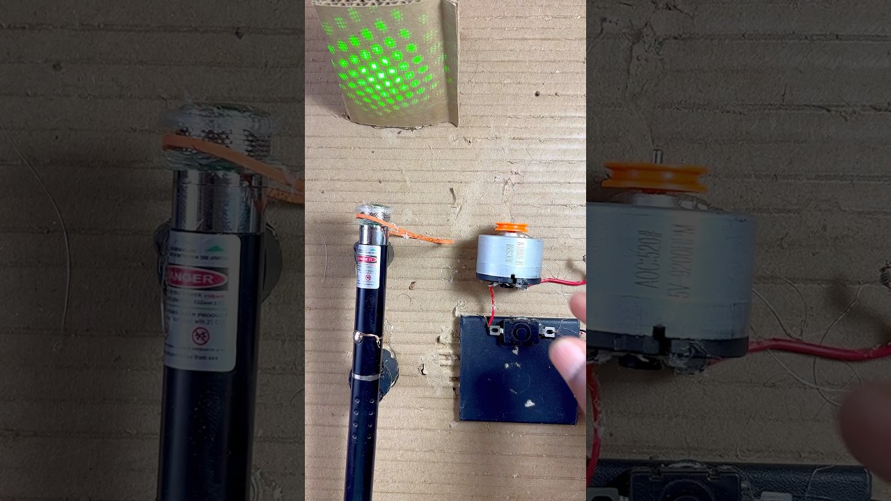 DIY laser light genius hacks • Dc Motor