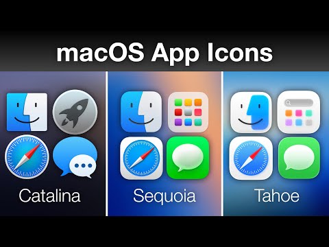 macOS App Icons: Tahoe Preview vs Sequoia vs Catalina!