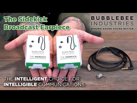 Meet The Sidekick Broadcast Earpiece from Bubblebee Industries!