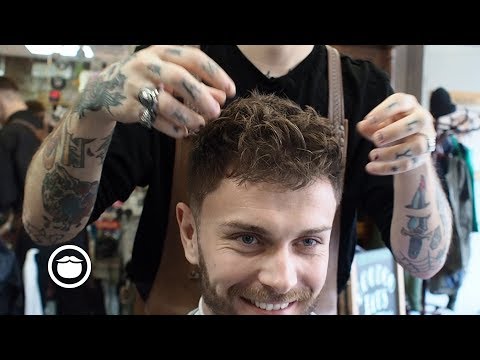 Barbershop Skin Fade with a Messy Top