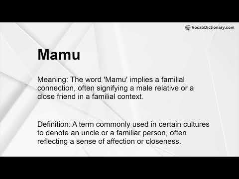 Mamu Meaning