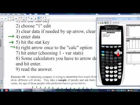 standard deviation page 188 on TI calculator