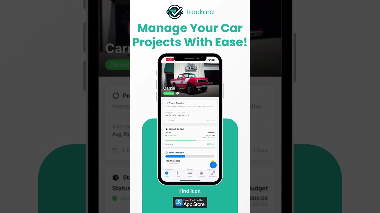 Simplify Car Maintenance with Trackara - Your Ultimate Vehicle Management App!