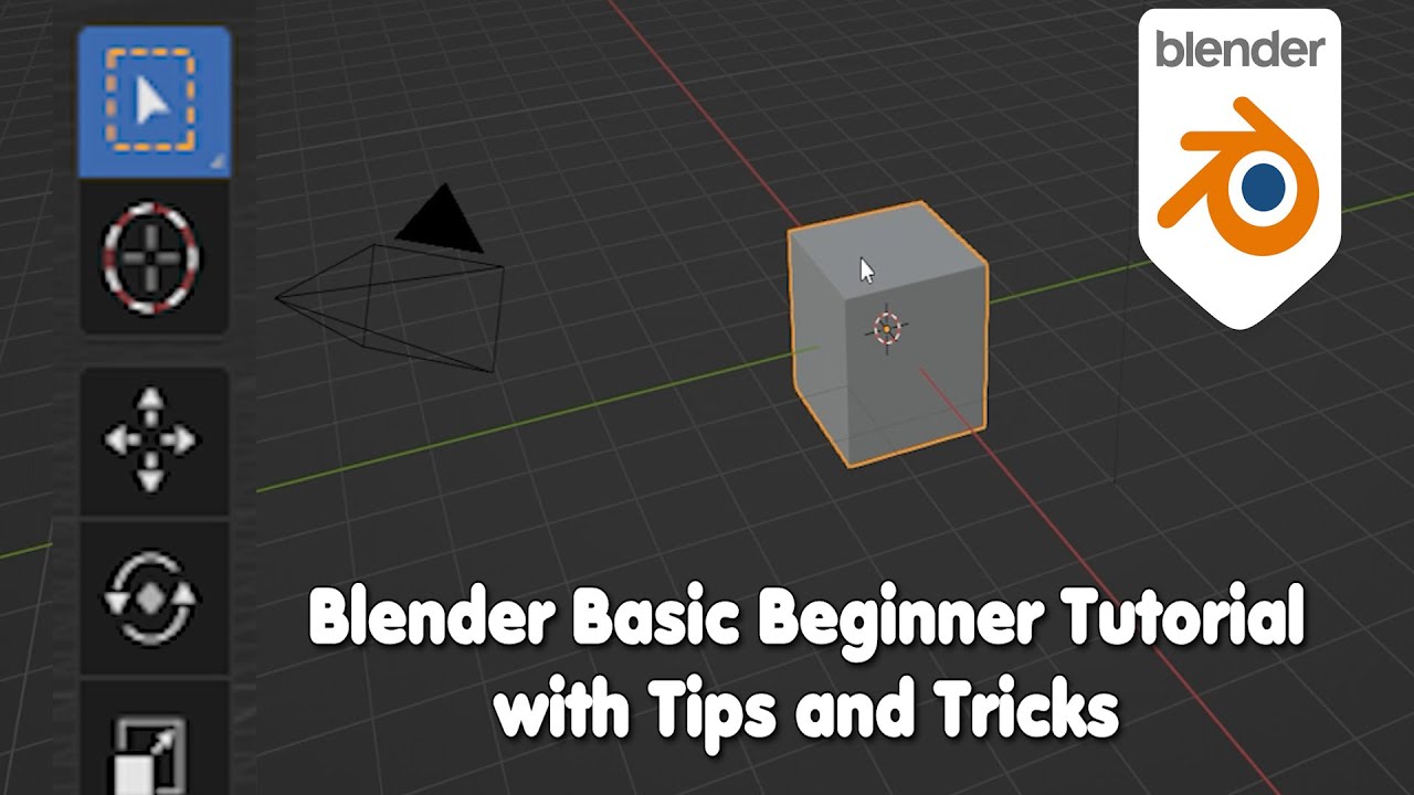 Blender Basic Beginner Tutorial First Walkthrough with Tips and Tricks