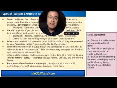 AP Human Geography Political Entities Political Unit 4