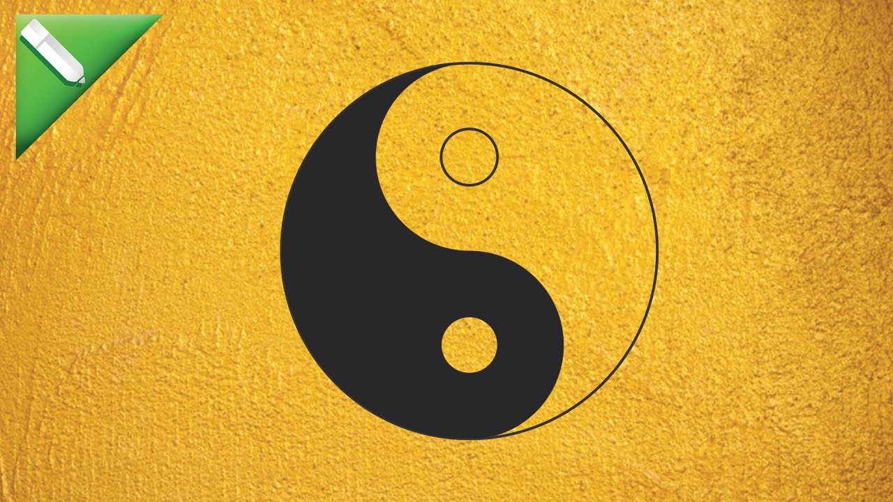 How create a vector yin yang logo in CorelDraw