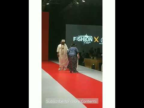 Oni of Ife at Africa Fashion week Nigeria