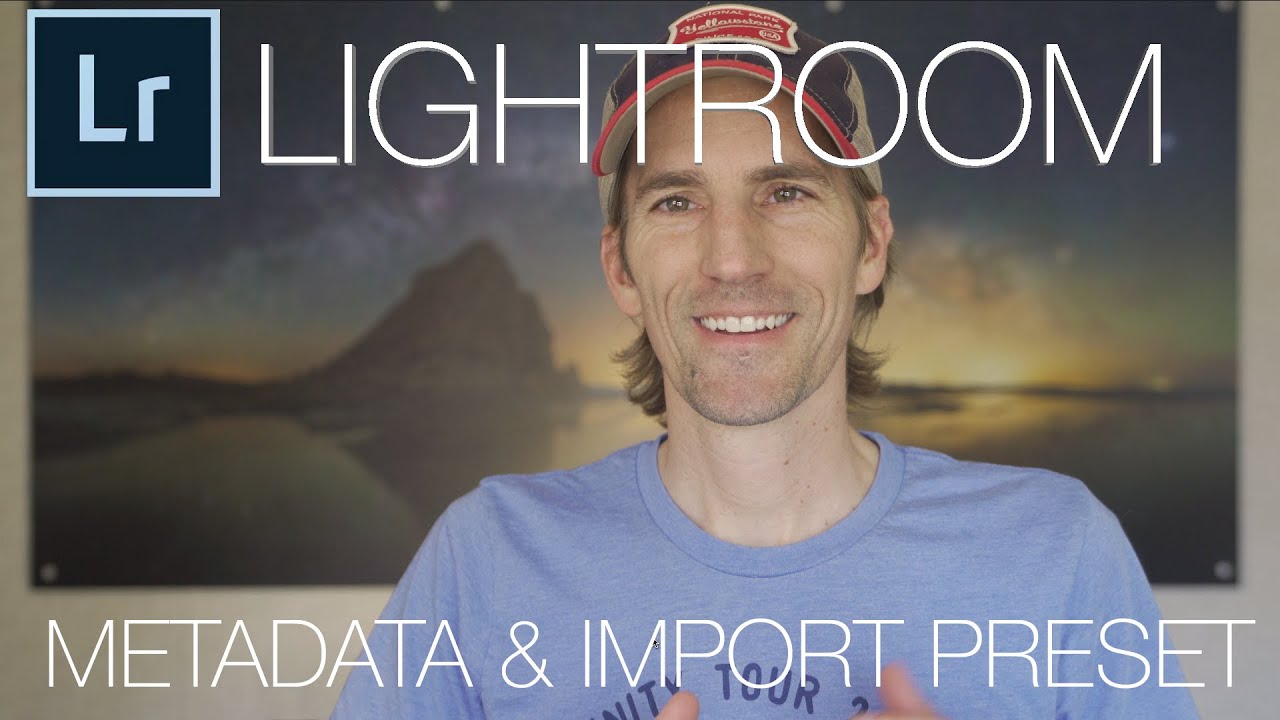 How to setup metadata & import presets in Lightroom