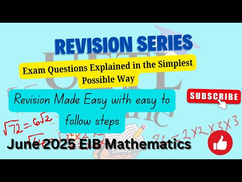 Maths IEB June 2025 Paper | Revision – Equations & Number Patterns