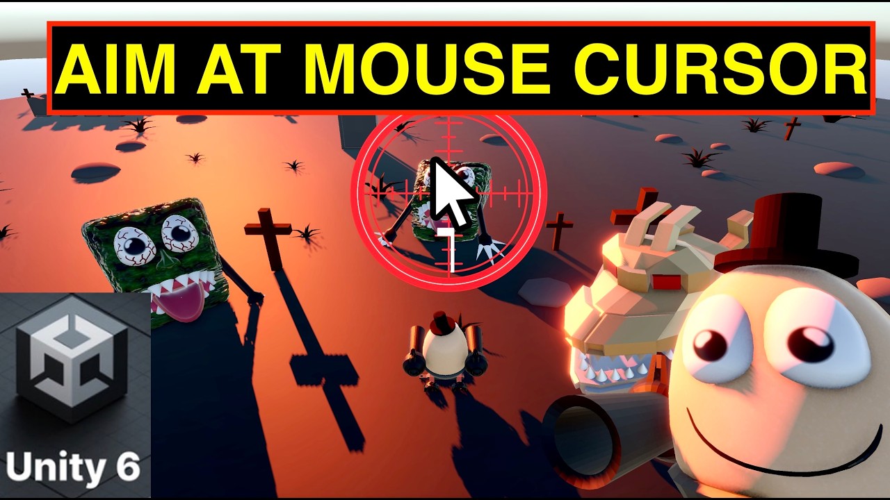 Unity 6 Beginner Tutorial 2026: Aim At Mouse Cursor 3D Game Development Tutorial