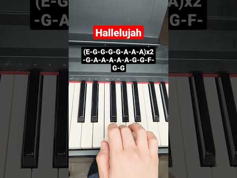 Hallelujah Leonard Cohen - piano tutorial