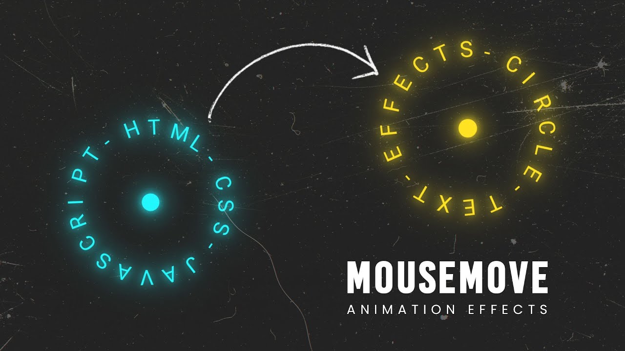 Animated Circle Text on Mousemove using CSS & Javascript 02