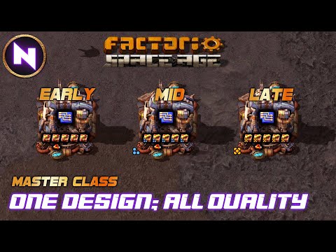BLUE CIRCUIT: Design Once For All Qualities - EARLY/MID/LATE GAME | Factorio Master Class/Tutorial