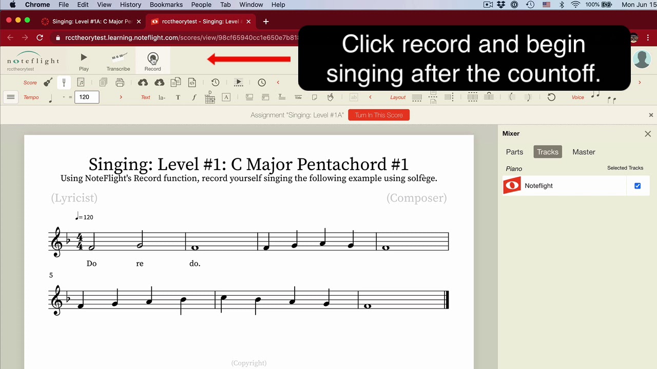 Noteflight Tutorial: Recording Audio
