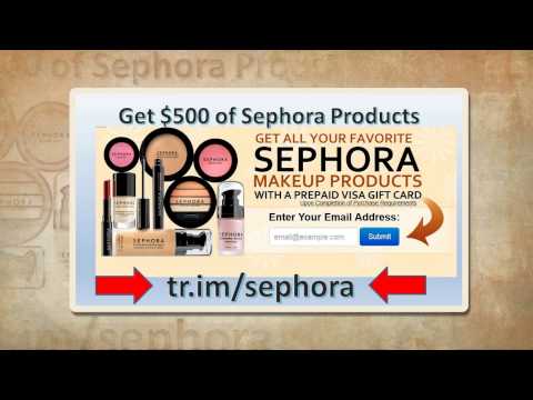 Sephora Promo Code | Get $500 of Sephora Products | Sephora Gift Card
