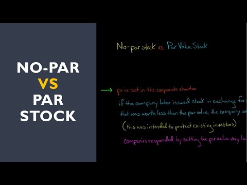 No-par vs Par Stock