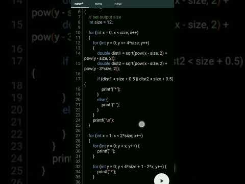 C programming in android mobile | best c programming android app | c program for heart pattern