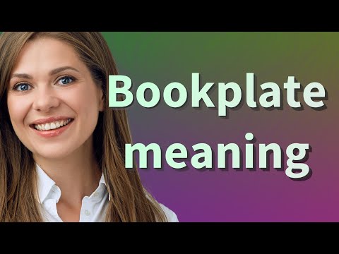 Bookplate | meaning of Bookplate