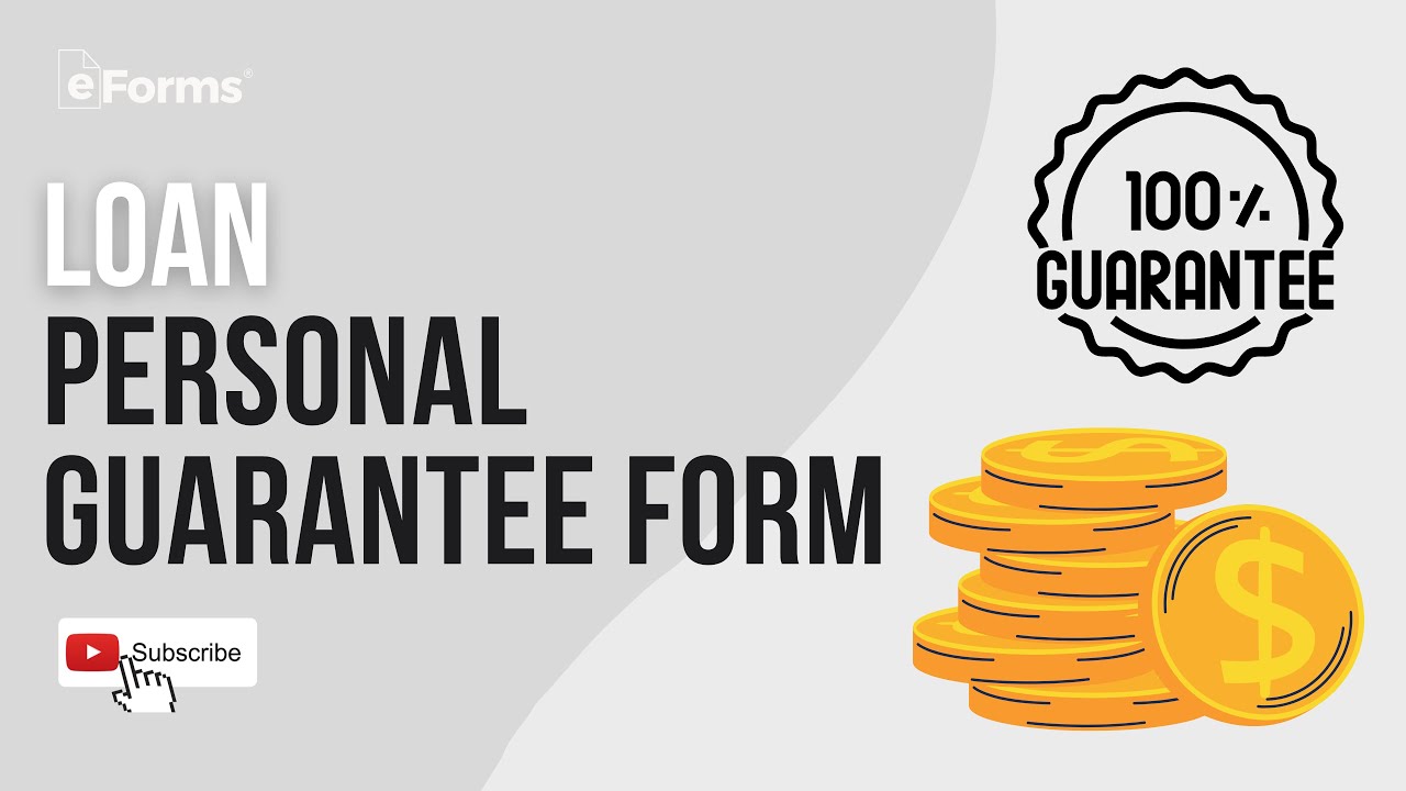 Loan Personal Guarantee Form EXPLAINED