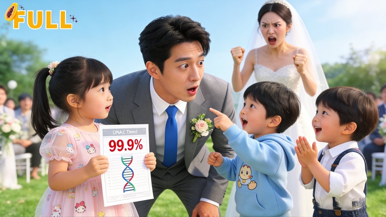 3 kids crash CEO’s wedding, calling him “Dad”! A one-night secret from 5 years ago is exposed!