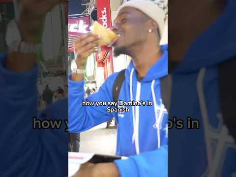How you say dominos in Spanish 😂 #reels #funny #comedy #pizza #dominos #shorts #youtubeshorts