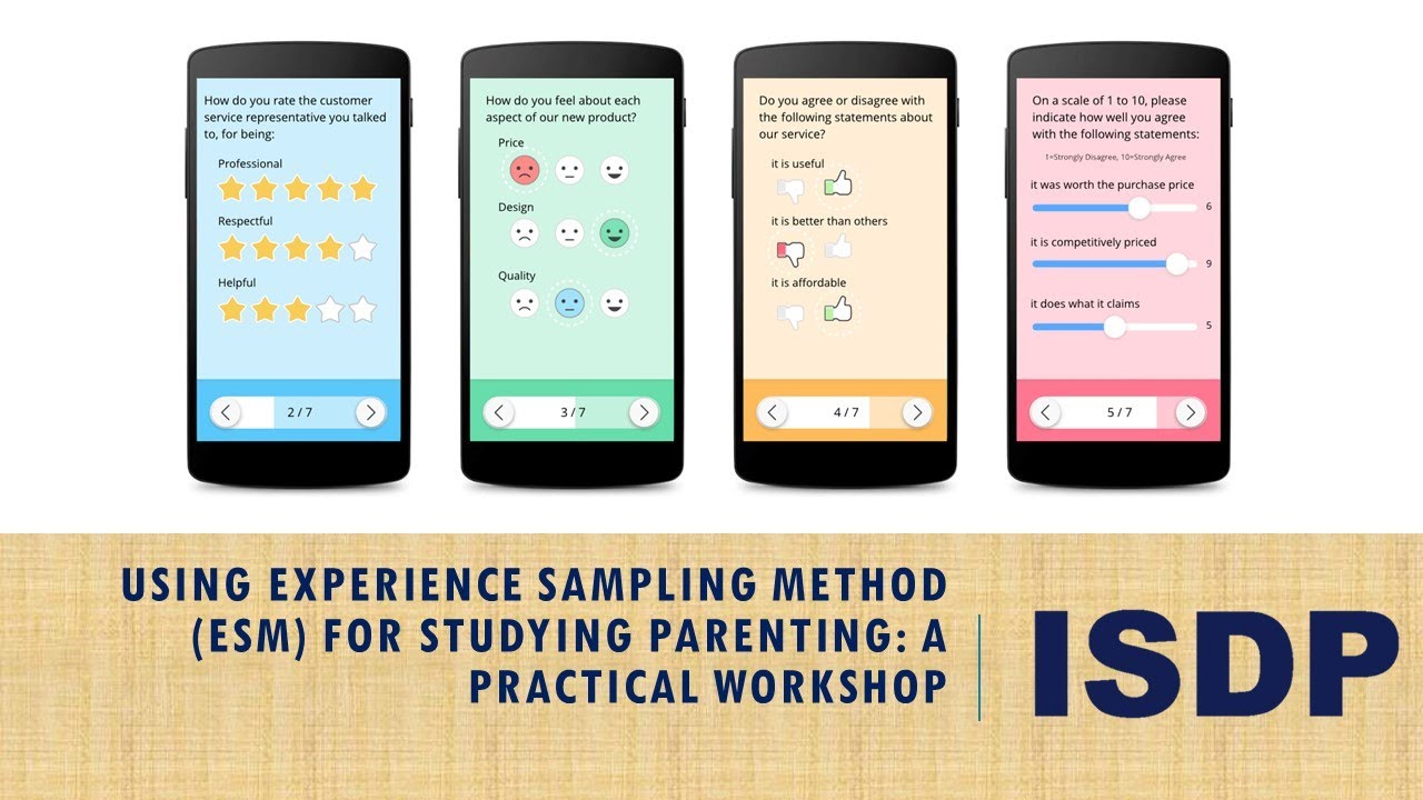 [WORKSHOP] Using experience sampling method (ESM) in Developmental Science