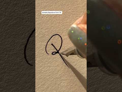 Signature Font “R”✍️