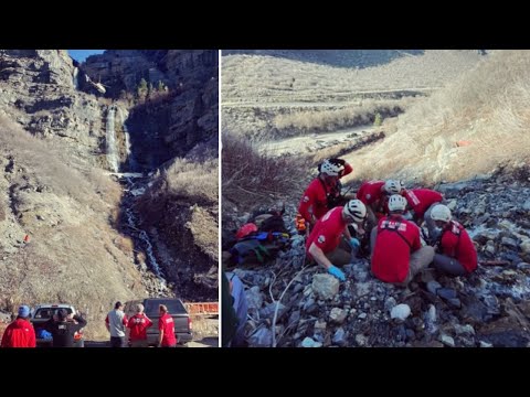 Falling ice seriously injures Bridal Veil Falls visitor