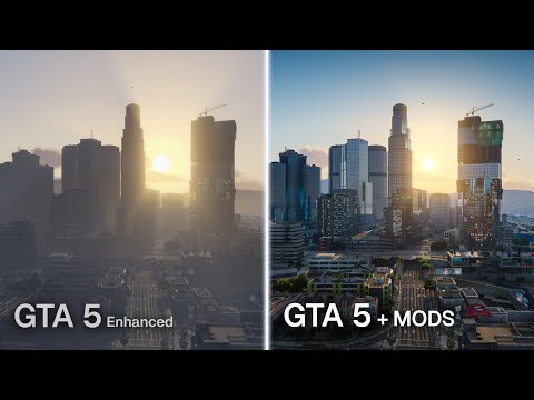 GTA 5 Enhanced edition vs. GTA 5 with Mods | Feel the difference