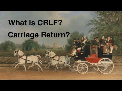 What is CRLF? Carriage Return?