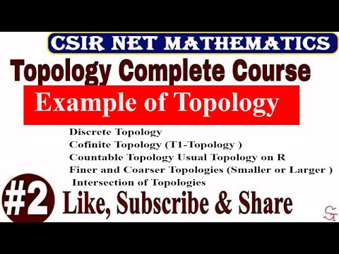 Topology: Definition and Example Video Lecture - Mathematics for IIT JAM, GATE, CSIR NET, UGC NET