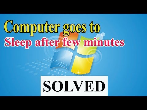 SOLVED Computer goes to Sleep after few minutes