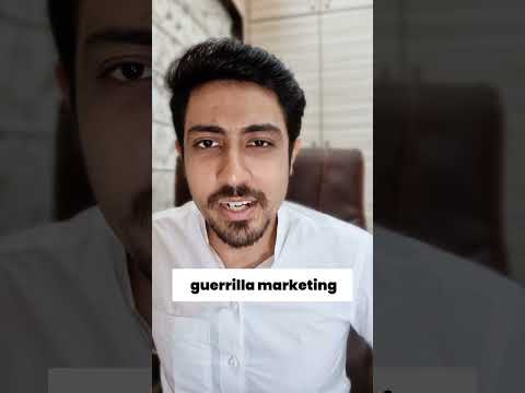 What is Guerrilla Marketing? #marketing #mba