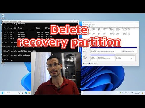 How to delete the recovery partition in Windows 11