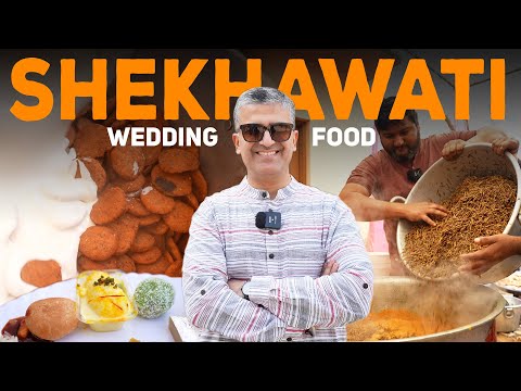 Unseen Shekhawati Wedding Food/प्रीति भोज in Mandawa, Rajasthan I Sweets, Namkeen, Ker Sangri, Bade