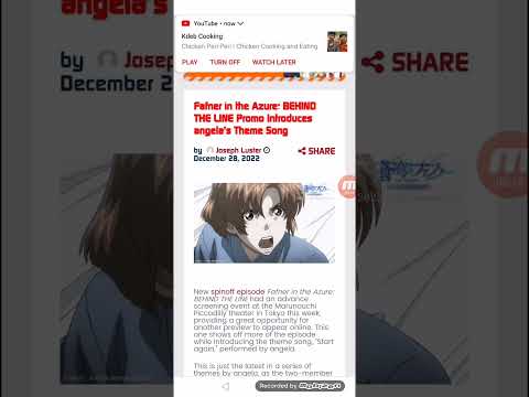 Fafner in the Azure: BEHIND THE LINE Promo Introduces angela’s Theme Song