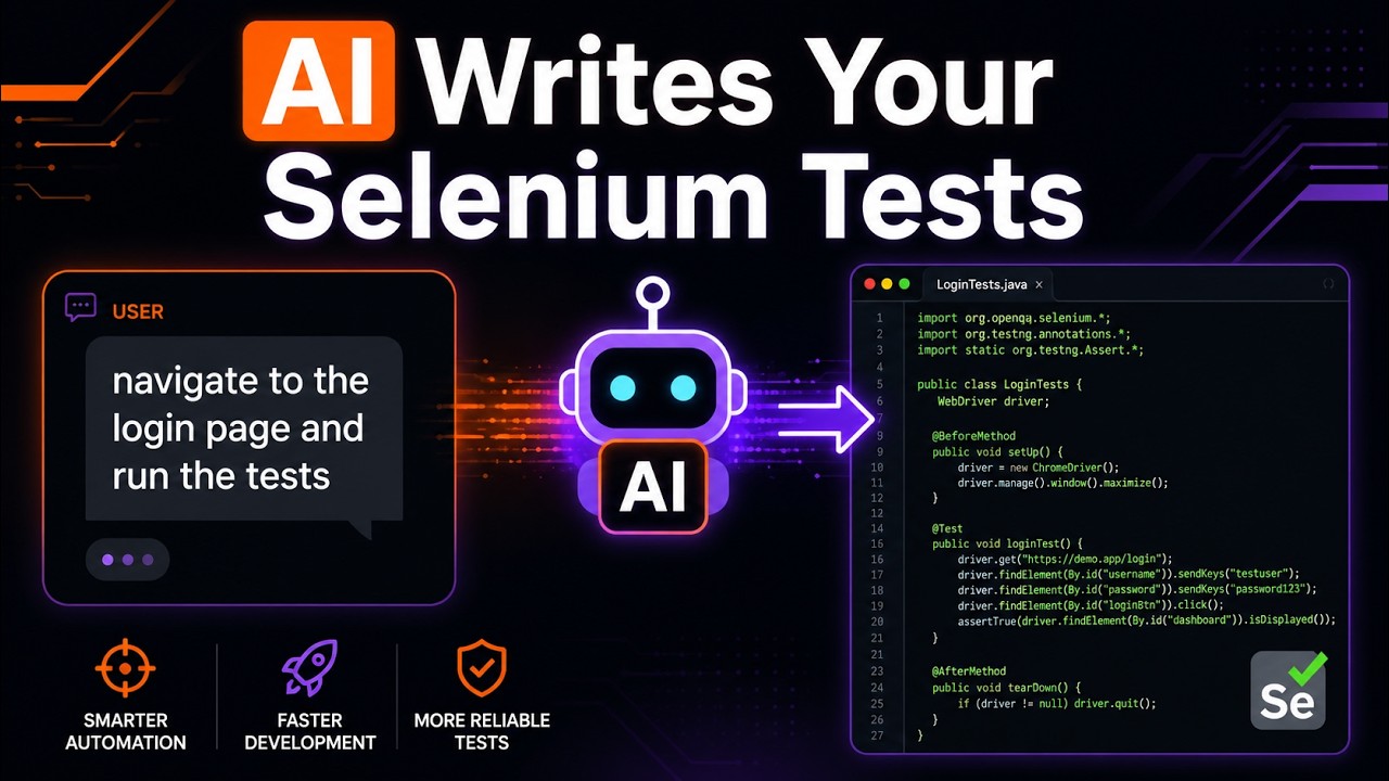 Stop Writing Selenium Tests Manually — Use This Instead | seleniumboot-mcp Demo