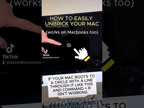 How to easily UNBRICK your Mac if you're seeing the prohibitory symbol 🚫 #tech #techtips #howto #mac