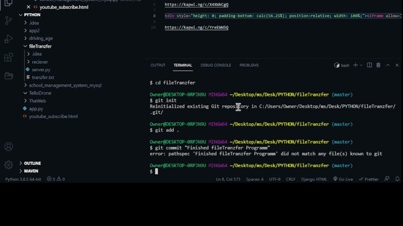 How to create Github repository and commit codes into it