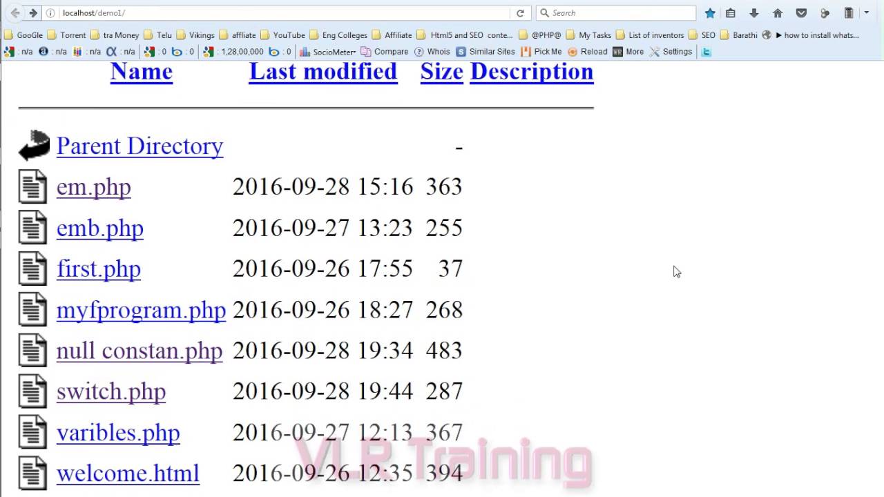 For loop In Php Telugu  14-vlr training