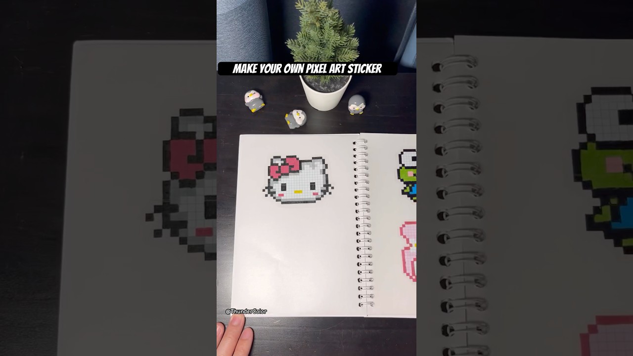 Hello Kitty - Cute Pixel Art sticker!