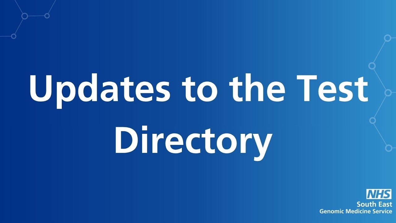 Genomic test changes for paediatricians April 2026