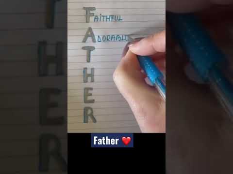 Meaning of the FATHER #meaning #father #handwriting