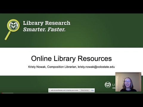 Online Library Resources